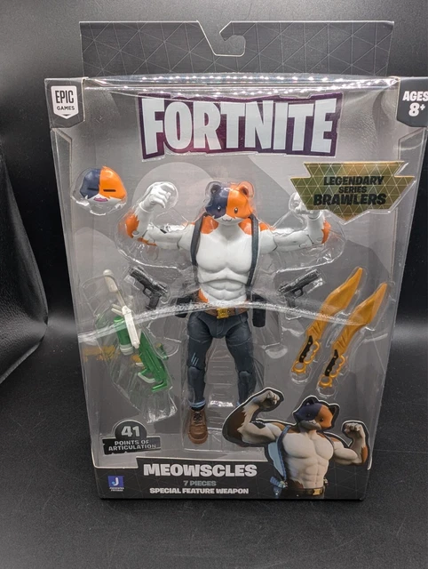 FORTNITE MEOWSCLES Legendary Series Brawlers Epic Games Figure Jazwares ...