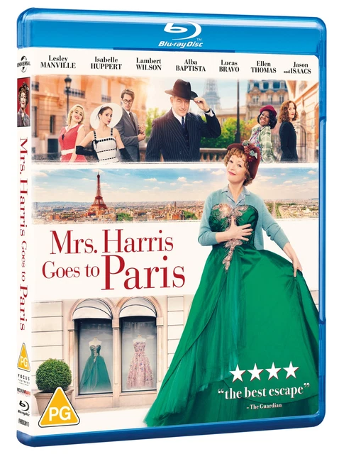 MRS. HARRIS GOES to Paris (Blu-ray) Isabelle Huppert Freddie Fox Roxane ...