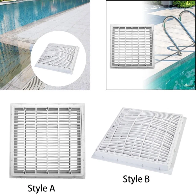 SWIMMING POOL SQUARE Main Drain Cover Plate Replacement Part Pool ...