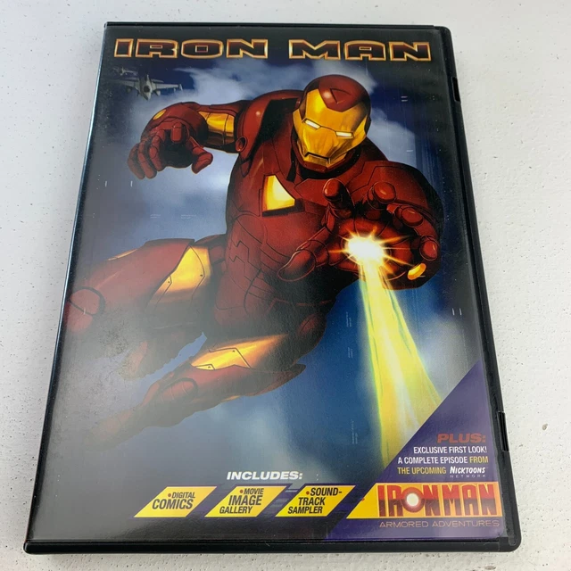 IRON MAN DVD W/ Digital Comics Movie Image Gallery Sound Track Sampler ...
