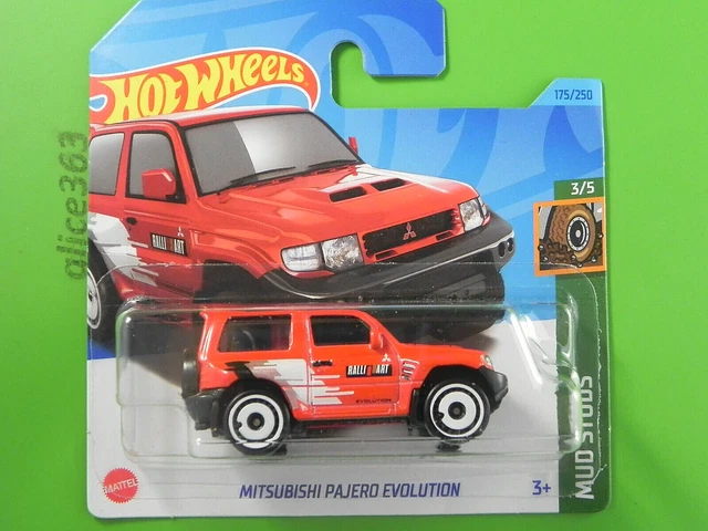 HOT WHEELS 2023 - Mitsubishi Pajero Evolution - Mud Studs - 175 - neu in OVP EUR 4,32 - PicClick DE