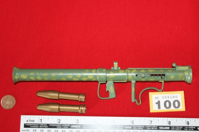 VINTAGE PALITOY ACTION Man Green Beret Bazooka & Shells Cb77997 £24.99 ...