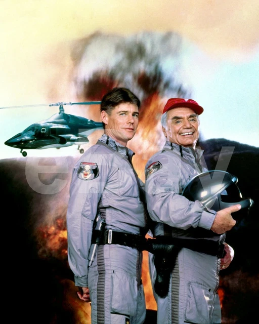 AIRWOLF (TV) ERNEST Borgnine, Jan Michael Vincent Cast 10x8 Photo $8.43 ...