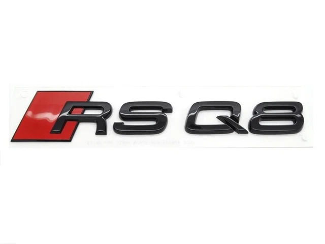 ORIGINAL AUDI RSQ8 RS Q8 Schriftzug Emblem Logo Plakette schwarz ...