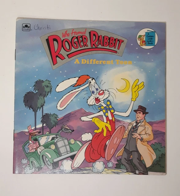 DISNEY WHO FRAMED Roger Rabbit Different Toon Golden Book 1988 ...