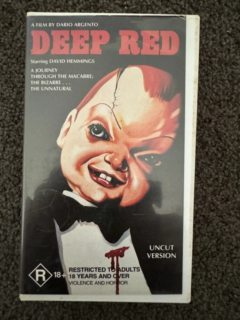 ‘DEEP RED’- DARIO Argento Horror Film- VHS tape- 1994 Uncut Release By ...
