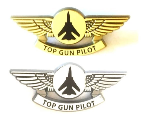 TOP GUN MAVERICK F-16 Fighter Pilot Wings Pins Badges $12.88 - PicClick