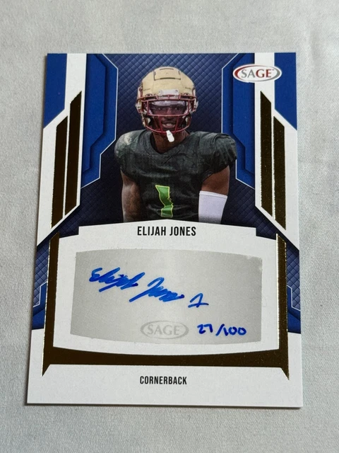 2024 SAGE HIT Gold Elijah Jones Auto /100 #A-EJ Cardinals (A) EUR 3,28 ...