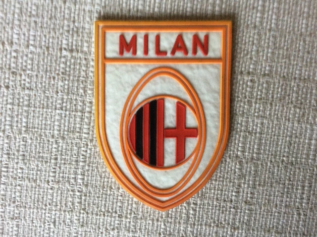 A.C. MILAN ANNI '50 '60 Calcio Stemma In Gomma Stoffa Panno EUR 11,99 ...