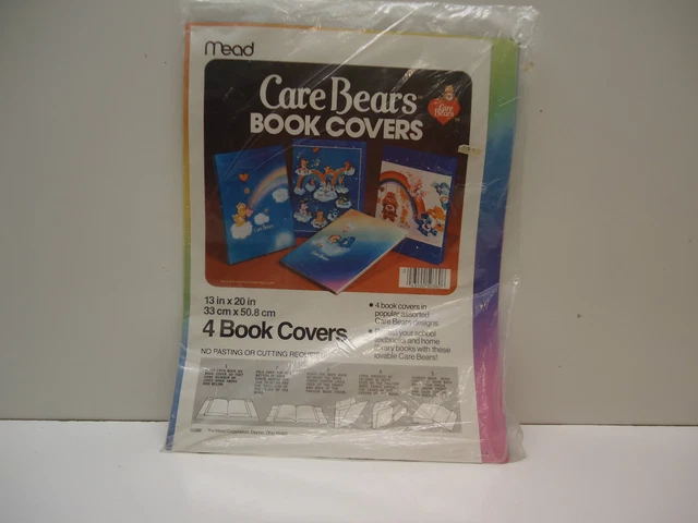 VINTAGE CARE BEAR Mead Book Covers Set of Four Still in Package £5.64 ...