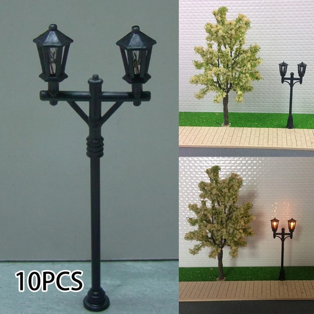 LIGHTING UP YOUR Model Layout with 10 LED Model Lamp Posts Scale 1 100 ...