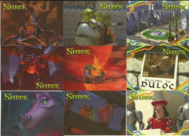 SHREK CARDS - From Original Movie 2001 - Complete Set Of 72 - Mint ...