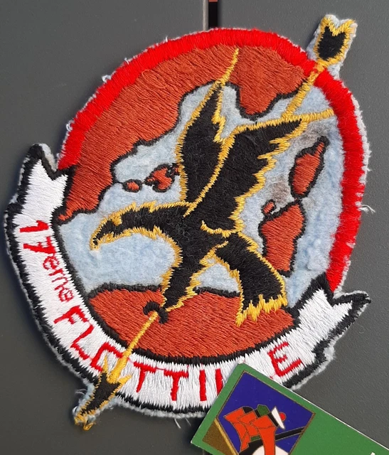 PATCH AÉRONAVALE FLOTTILLE 17 F ETENDARD IV M 1960/70s ORIGINAL Marine ...