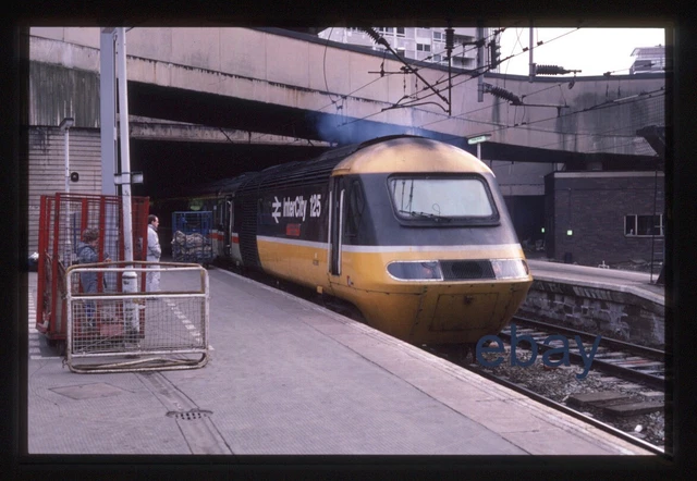 ORIGINAL 35MM SLIDE - HST/Class 43 - 43088 (lead) 43068(rear) w/ 09:25 ...