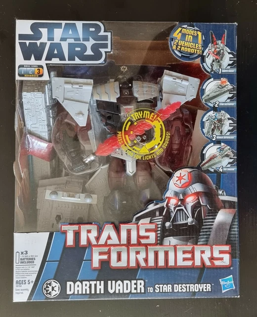 TRANSFORMERS X STAR Wars Darth Vader / Anakin Skywalker - 4 Modes MIB £ ...