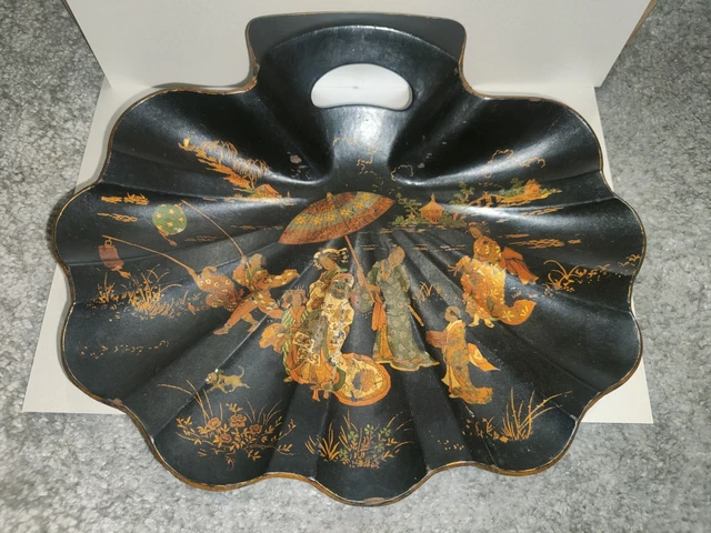 RAMASSE MIETTE EN Carton Bouilli Napoléon 3 Decor Japonisant EUR 45,00 ...