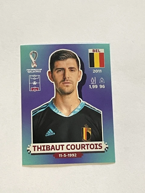 PANINI WORLD CUP Qatar 2022 Thibaut Courtois Sticker No Bel 3 £1.25 ...