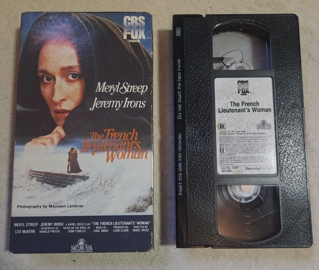THE FRENCH LIEUTENANT'S Woman (VHS) Sliding Case Meryl Streep Jeremy ...