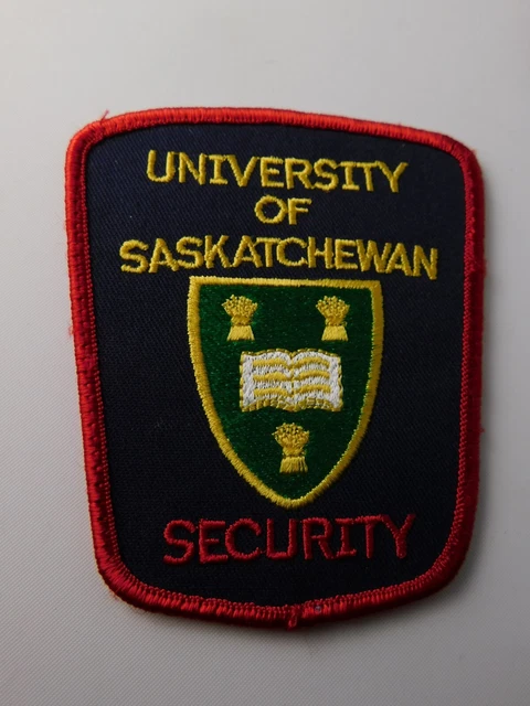 UNIVERSITY OF SASKATCHEWAN Security Police Vintage Patch Badge Canada ...