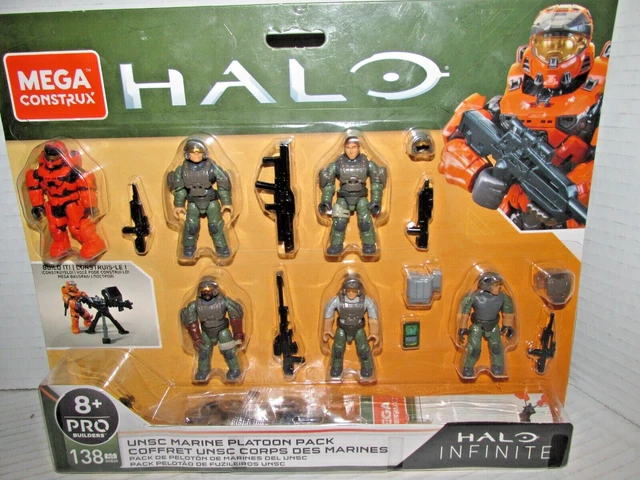 MEGA CONSTRUX PRO Builders Halo Infinite Set UNSC Marine Platoon 6 ...