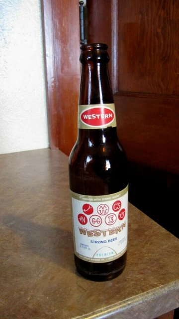 VINTAGE WESTERN CATTLE Brands Labeled Beer Bottle Cold Spring Brewery ...