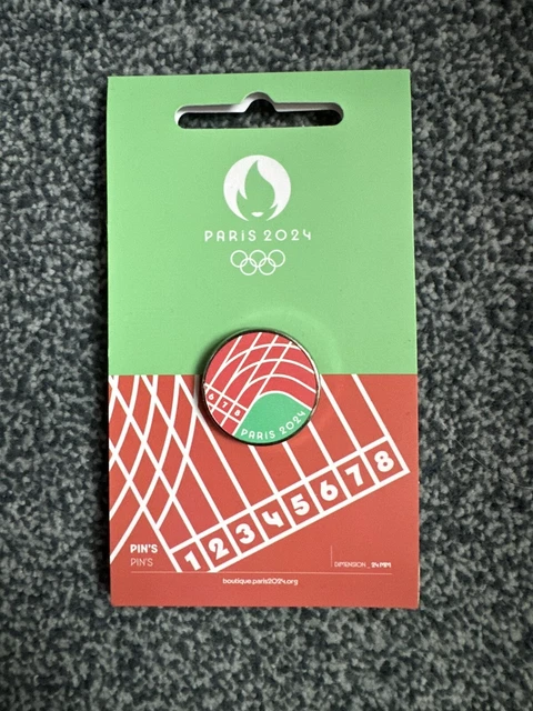 OLYMPIC GAMES PARIS 2024 Official Round Athletics Pin Badge New £20.00 ...