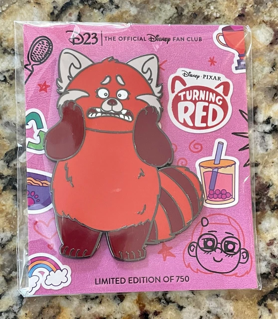 DISNEY D23 EXCLUSIVE Pixar Turning Red Mei Lee Pin LE 750 Jumbo Panda 4 ...