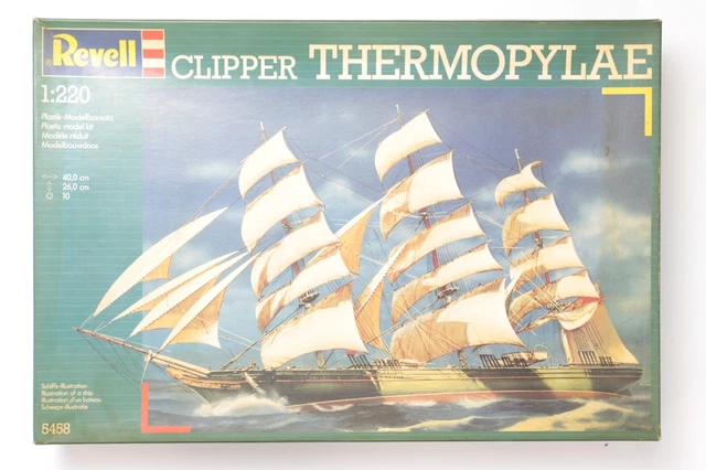 REVELL 5458 SEGELSCHIFF Clipper THERMOPYLAE 1:220 Modellbausatz EUR 59 ...