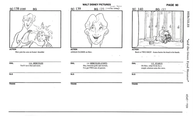 DISNEY'S HERCULES: THE Animated Series Production Studio copie ...