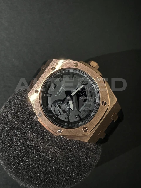 CASIOAK G-SHOCK GA2100-1A Custom Made Rose Gold & Black EUR 209,99 ...
