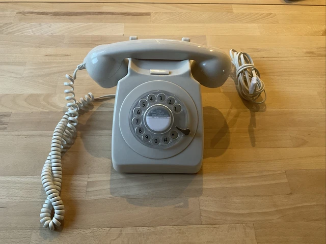 ROTARY DIAL TELEPHONE Retro Phone Corded Landline GPO 746 - Ivory £20. ...