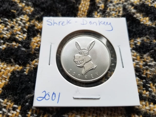ROYAL CANADIAN MINT Shrek Medallion - Donkey - 2001 £5.64 - PicClick UK
