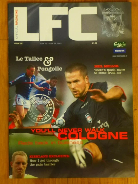 LIVERPOOL FOOTBALL CLUB - LFC Official Magazine Issue 50 - July 2003 23 ...