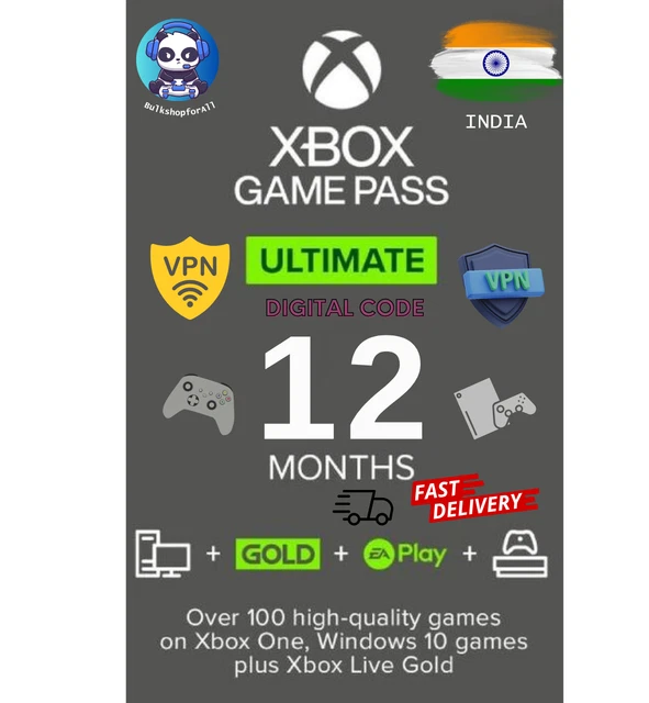 XBOX GAME PASS Ultimate 12 mesi + 1 MESE EXTRA + ORO VIVO [CHIAVE VPN ...