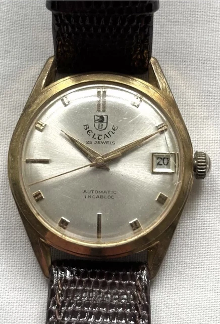 1960'S BELTANE SWISS 25 Jewel Incabloc Automatic Men's Wrist Watch Working £65.00 - PicClick UK