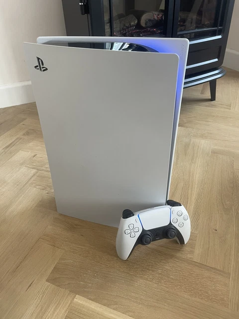 SONY PS5 PLAYSTATION 5 Digital Edition Console White + Controller 825gb ...