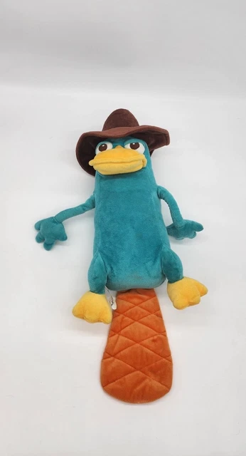 DISNEY PARKS PERRY the Platypus Phineas and Ferb Plush Stuffed Agent P ...
