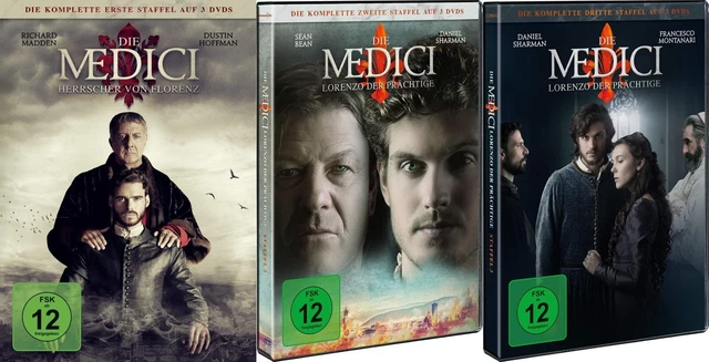 9 DVD - Die Medici: Herrscher von Florenz - Komplette Serie - 1 + 2 + 3 ...