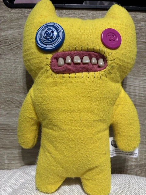FUGGLER 10& INDECISIVE Yellow FELT FURRY UGLY MONSTER with TEETH £31.90 ...