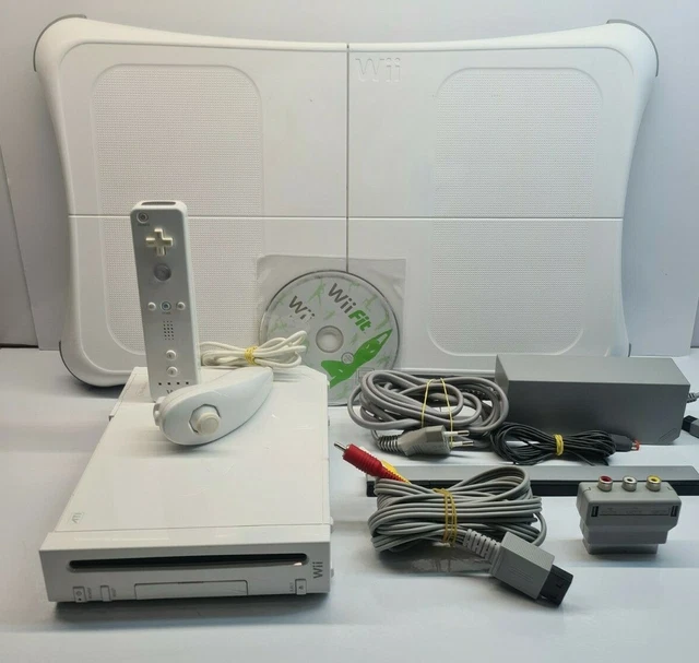 NINTENDO WII CONSOLE completa Con Wii Fit Plus Balance board Wii ...