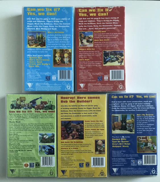 VINTAGE BOB THE Builder Vhs Collection G Abc For Kids $53.70 - PicClick AU