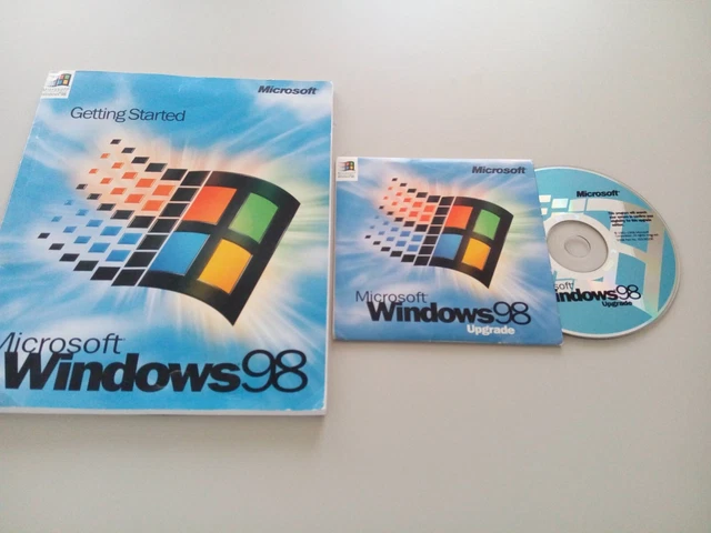 MICROSOFT WINDOWS 98 Retail Upgrade CD and Guide, English EUR 25,00 ...
