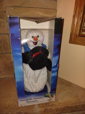 GEMMY SNOW MISER Animated Snowman Singing Dancing Spinning Snowflake £ ...