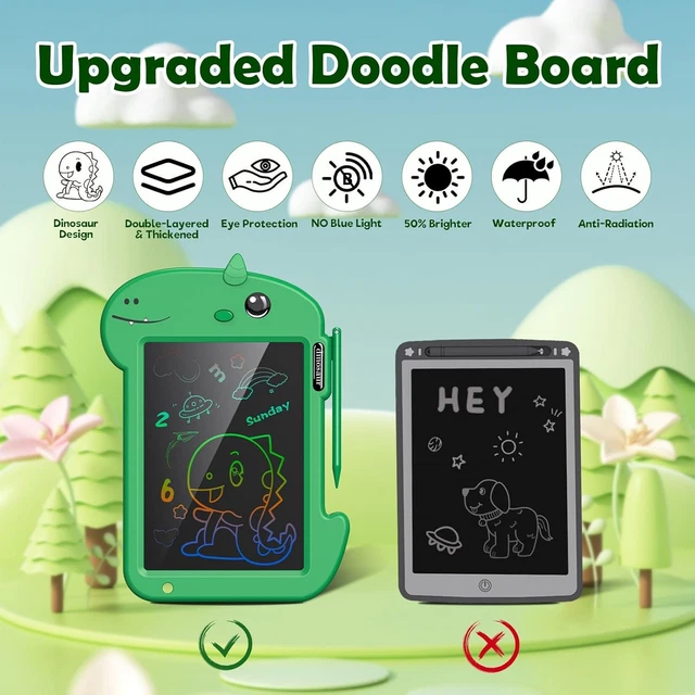 LCD DRAWING TABLET for Kids Toddler Dinosaur Toys for 3 4 5 6 7 8 Year ...