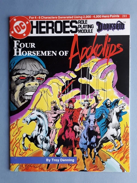 DC HEROES RPG - FOUR HORSEMEN OF APOKOLIPS - Darkseid - 1986 - Module ...