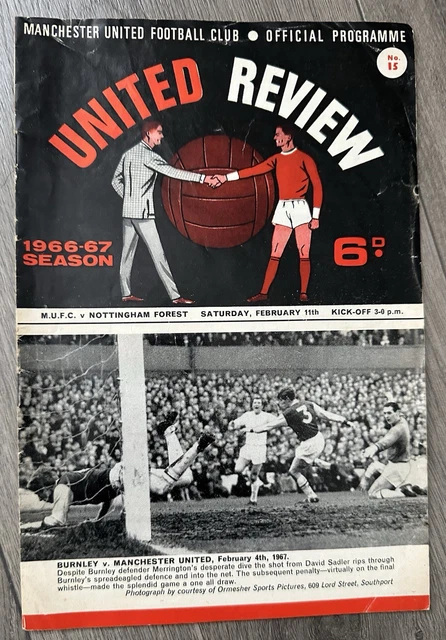 MANCHESTER UNITED FOOTBALL Programmes 1950s/60s Season Review £9.73 ...