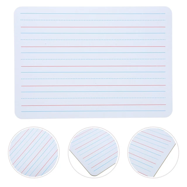 SMALL WHITEBOARD WITH Lines Erasable Dry Erase Board for Learning $22. ...