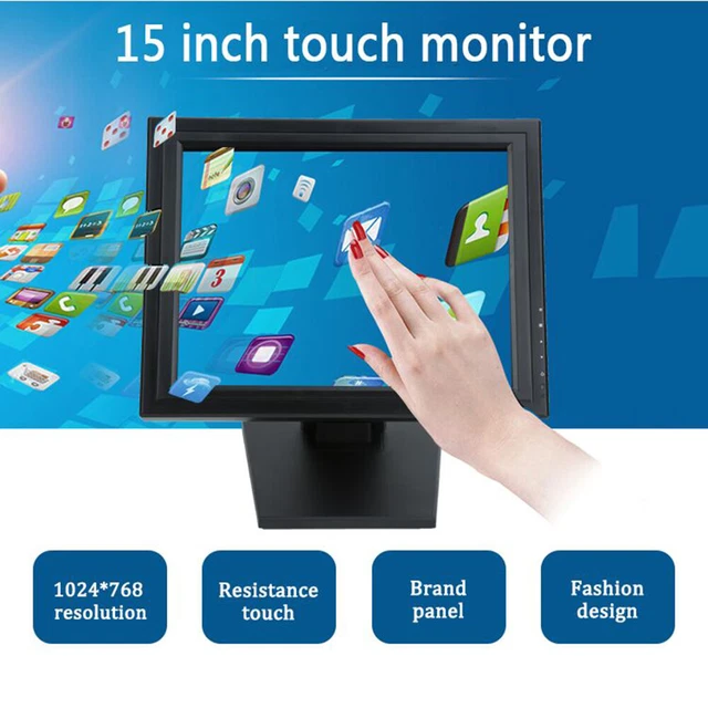 15& TOUCH SCREEN Monitor LCD VGA TouchScreen Monitor Retail Kiosk ...
