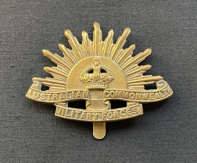 WW1 AUSTRALIAN COMMONWEALTH Military Forces Original Cap Badge EUR 50 ...