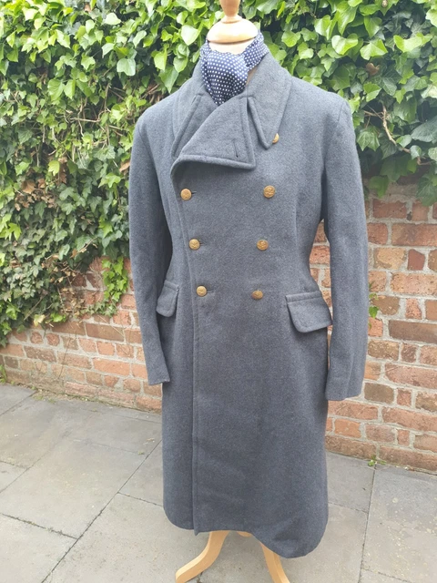 ROYAL AIR FORCE Great Coat RAF Greatcoat WW2 era 1952 uniform jacket ...
